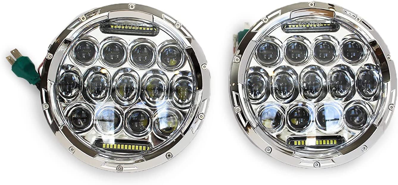 Military Headlight Universal for Wheeled Vehicles 24 Volt LED Plug and ...