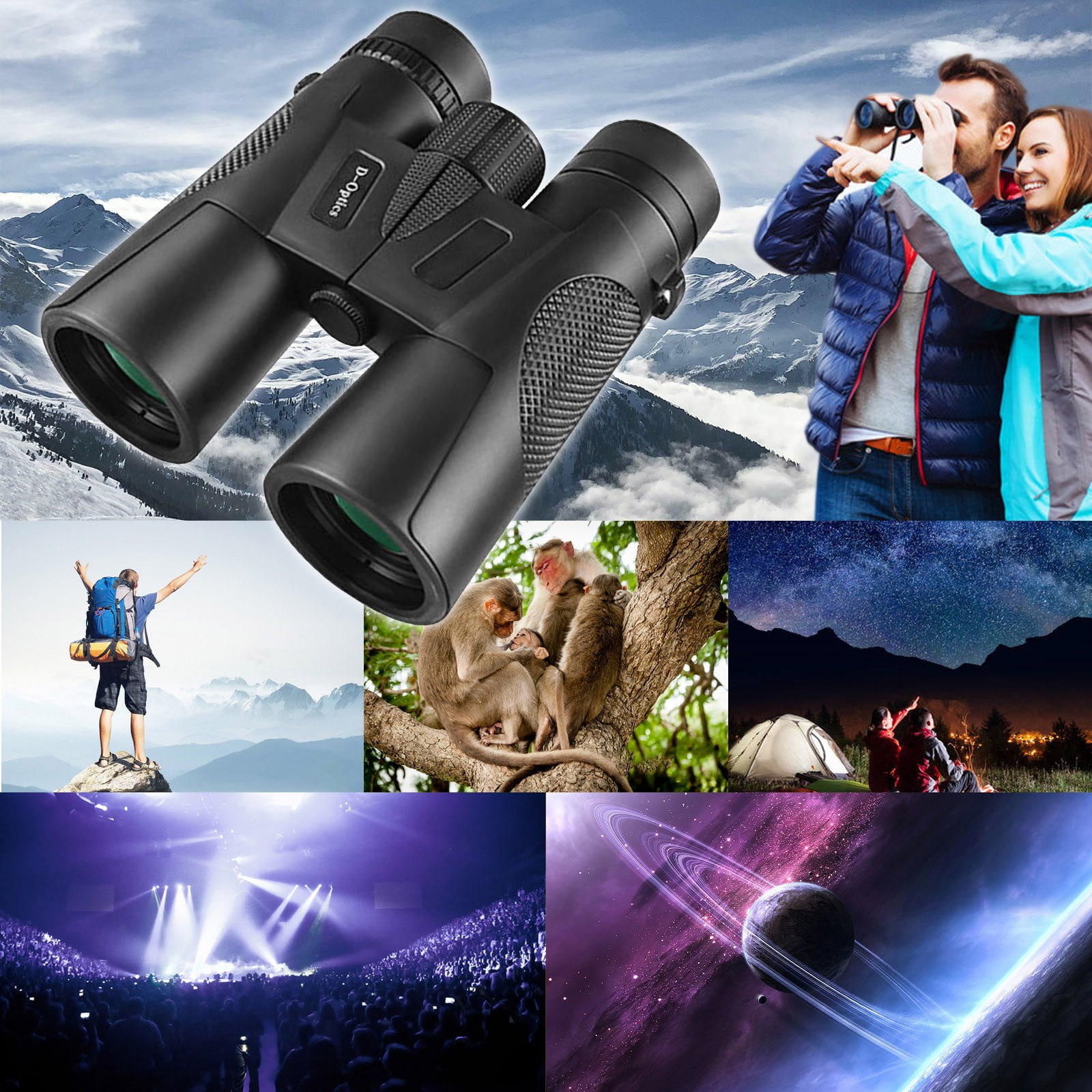 Military High-power 20 X 50 Inch Binoculars, High Powered Easy Focus ...