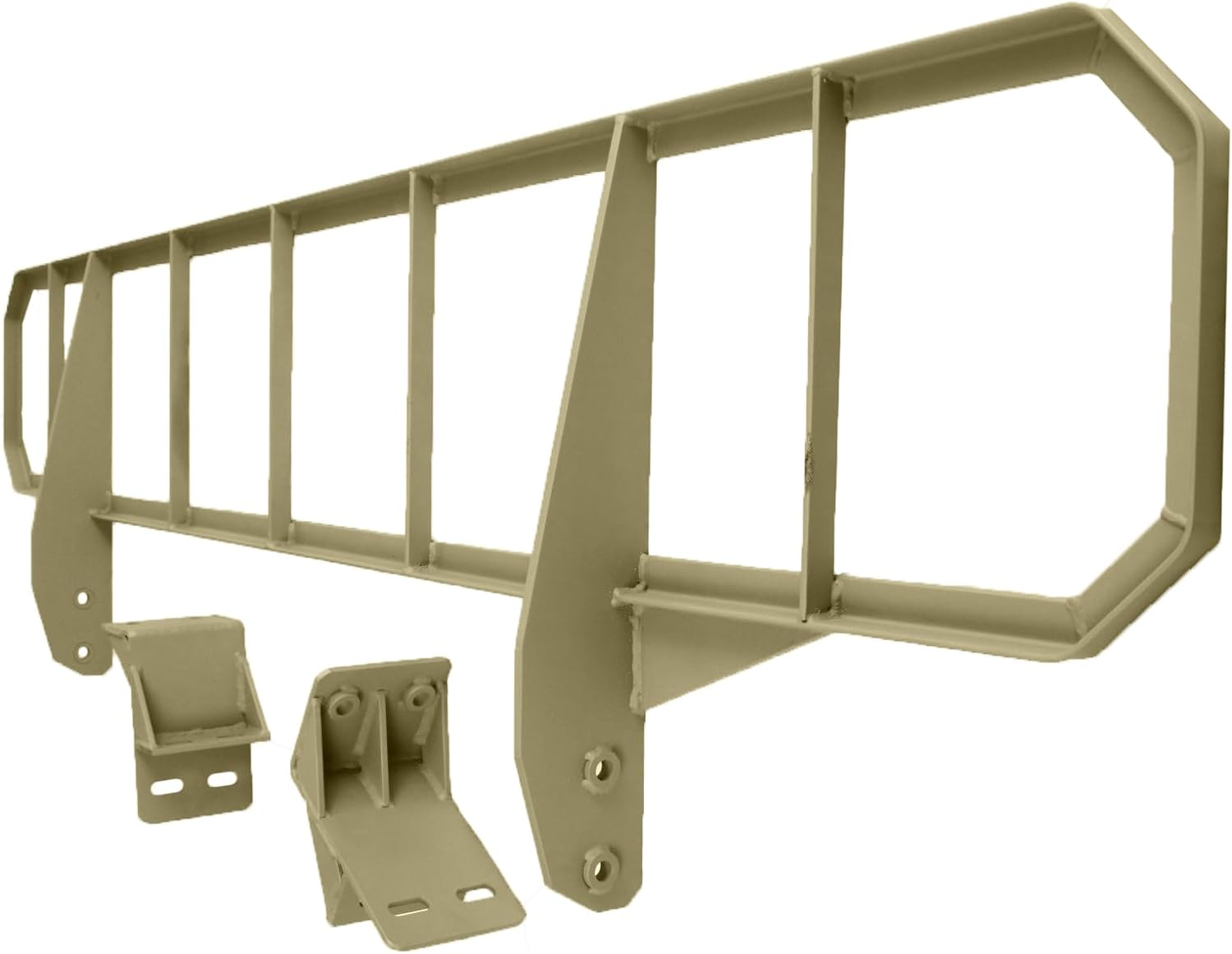 Military Humvee Medium Duty Brush Guard - Tan + 2 Mounting Brackets ...