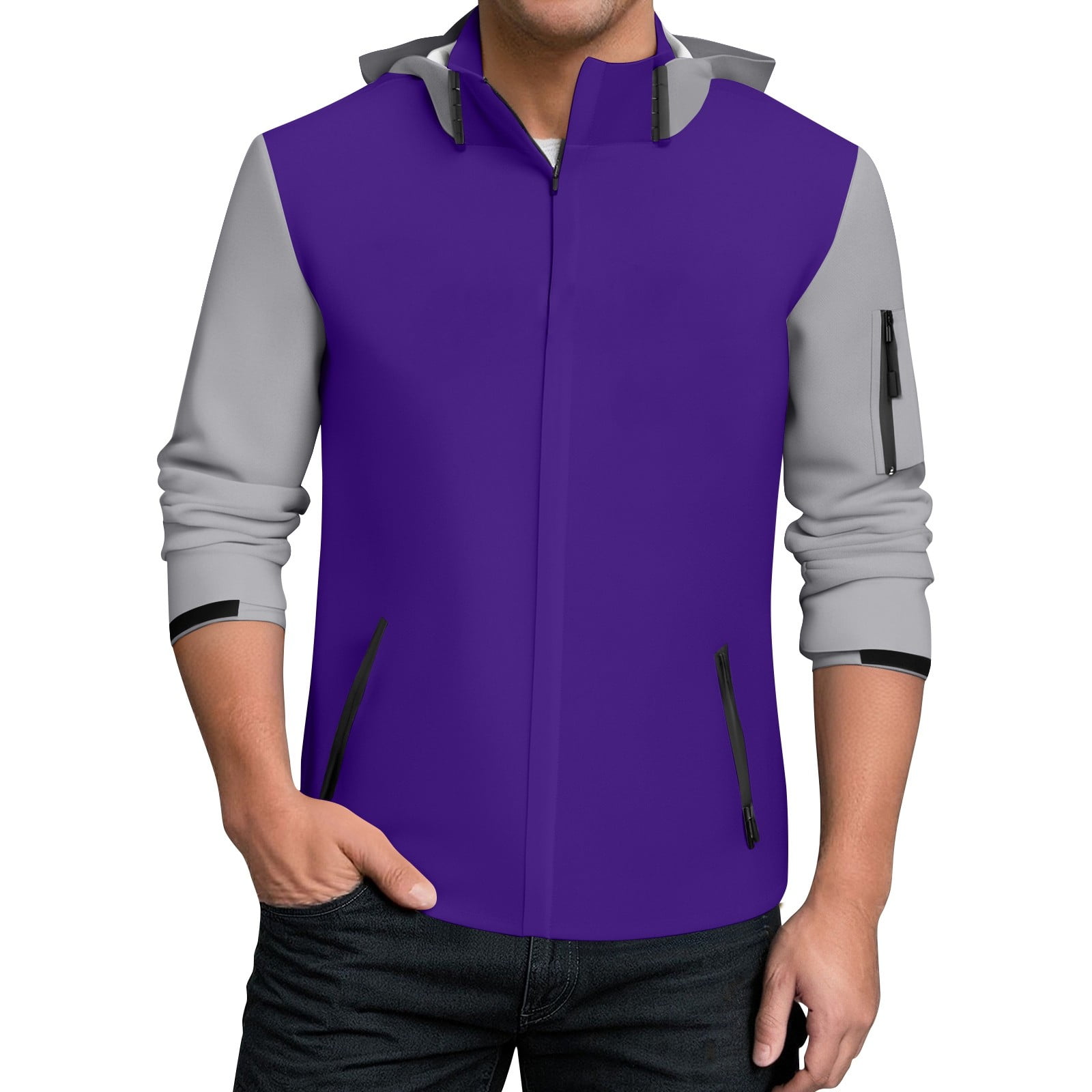 Military Jacket for Men Hooded Windbreaker & Waterproof Raincoat Shell ...