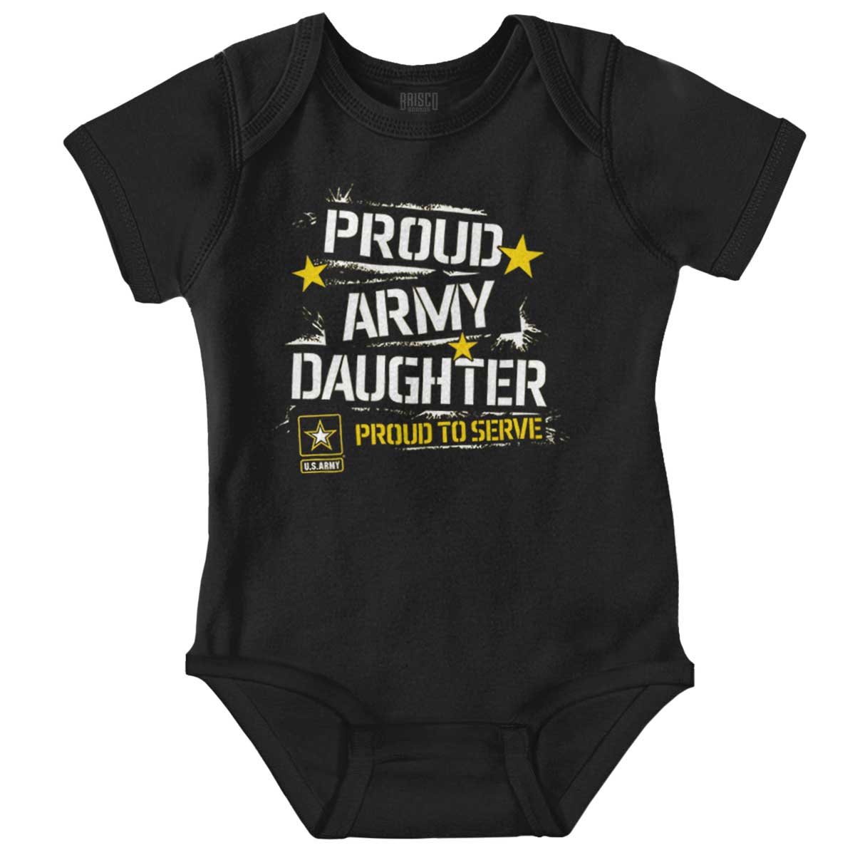 Military Logo Proud US Army Daughter Bodysuit Jumper Girls Infant Baby ...
