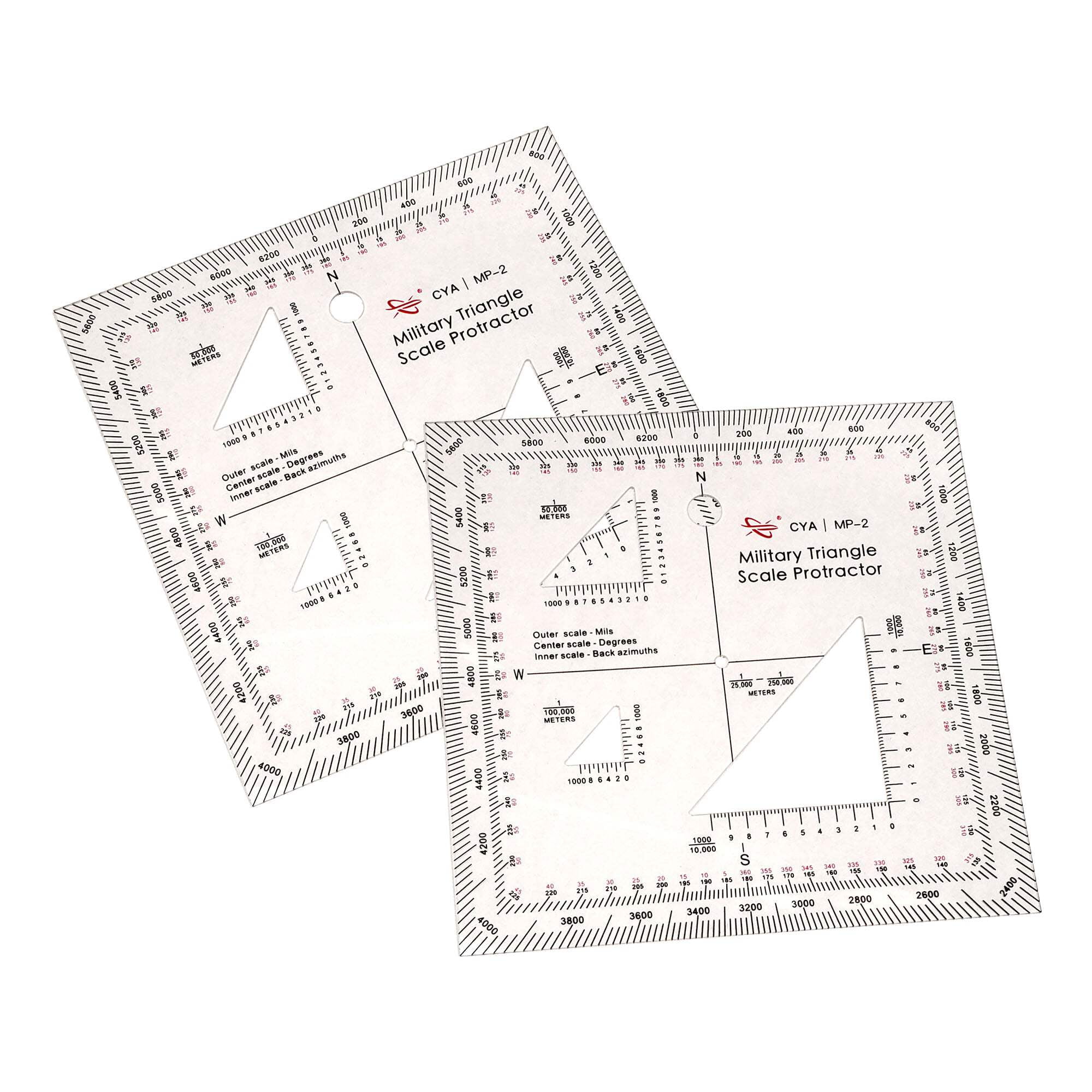 Military Map Protractor (GTA 5-2-12) - Coordinate Scale for Map Reading ...