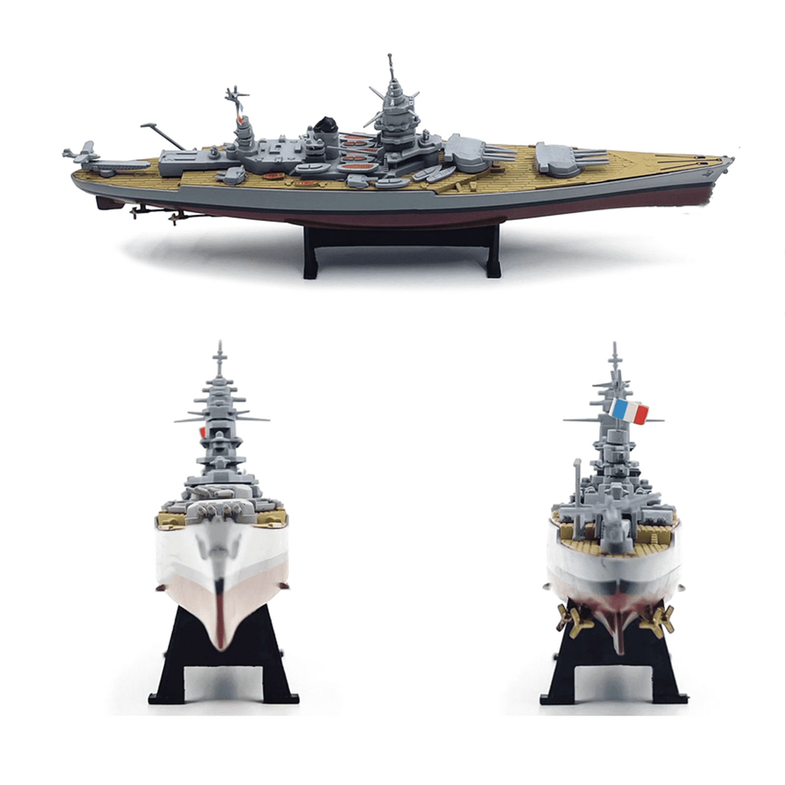 Military Model Toy 1942 French Dunkerque Battleship Model Retro and ...