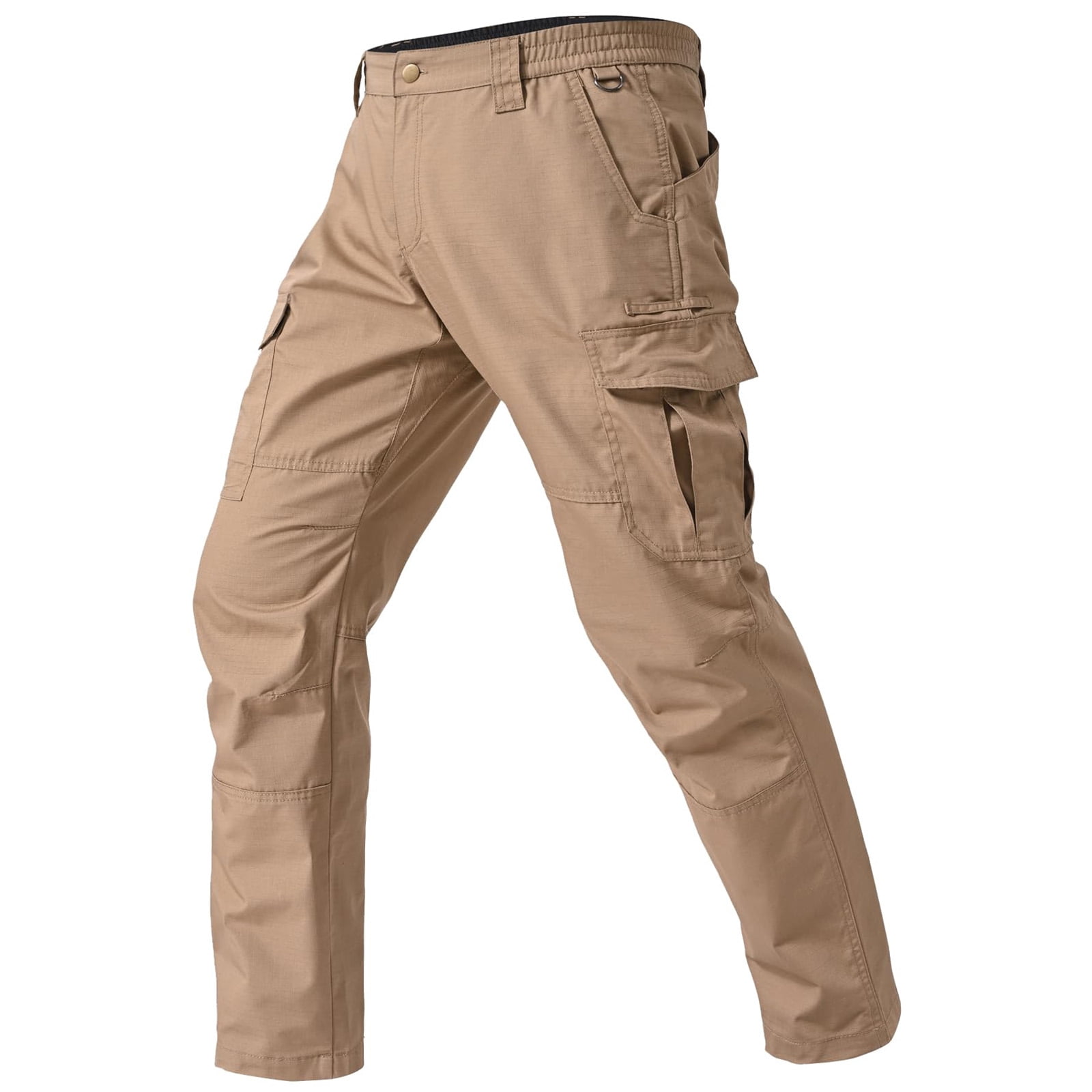 Military Pants for Men Waterproof Elastic Waist Cargo Pants with ...