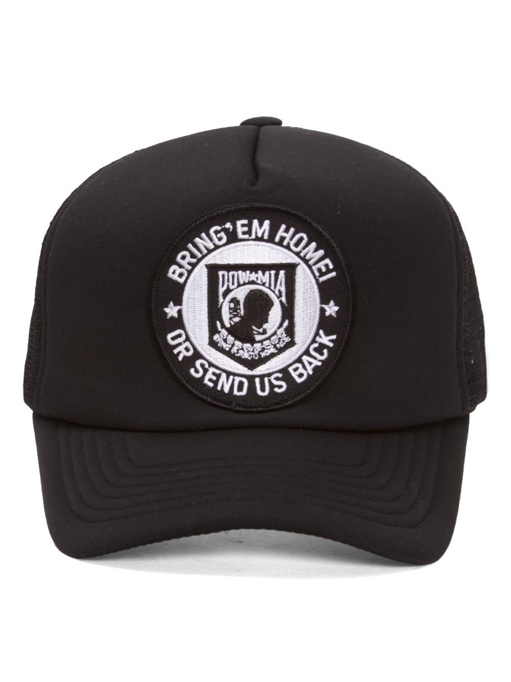 Military Patch Adjustable Trucker Hats - POW*MIA - Walmart.com