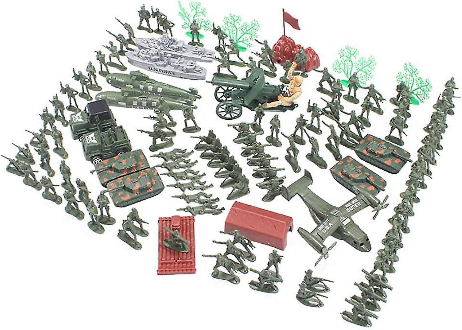 Military Playset Toy Soldiers – 120 Pcs Model Set for Army Figures and ...