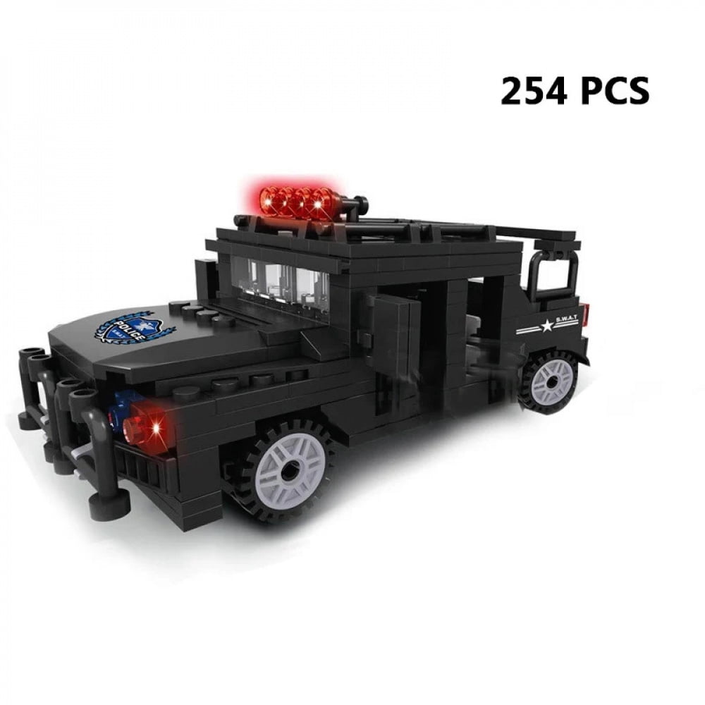 Military Police Station SWAT Vehicle Car Bus Sets Weapon Building ...