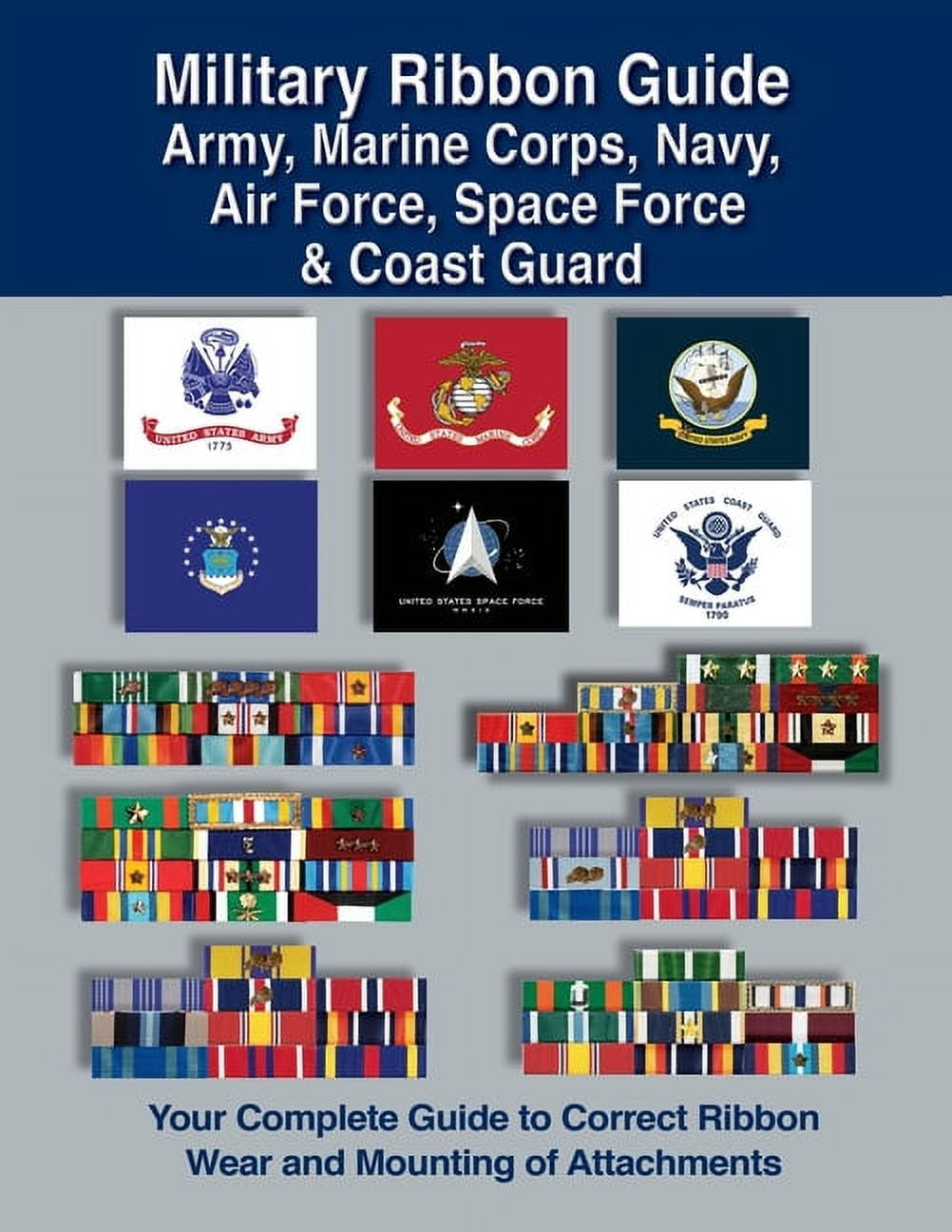 Military Ribbon Guide Army, Marine Corps, Navy, Air Force, Space Force ...