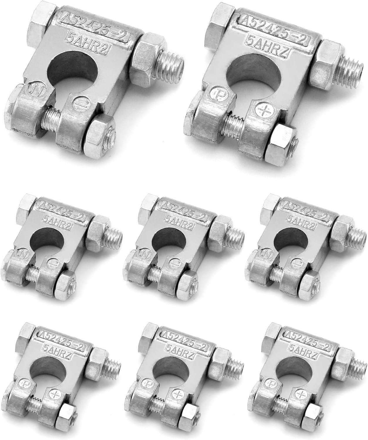 Military Spec Battery Terminals, 4 Pairs Negative and Positive Top Post ...