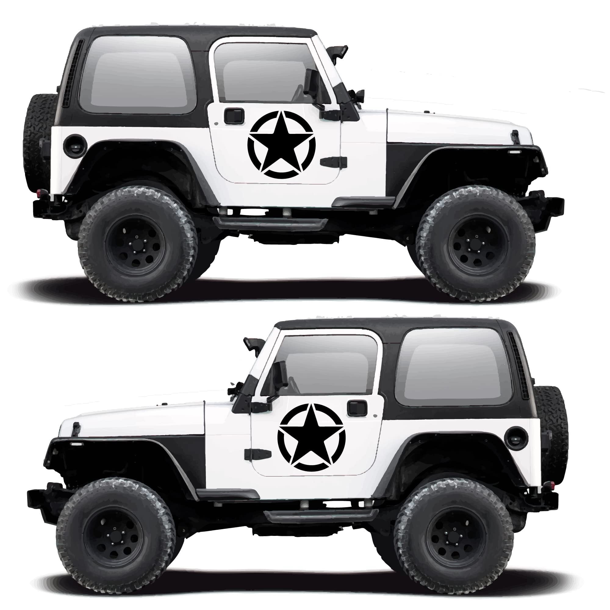 Military Star Decals for Car or Truck Offroad | Set of 2 Automotive ...