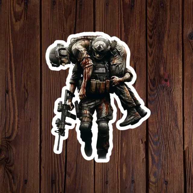 Military Sticker Army Combat Fun Hero War Memorial Veteran Sticker ...