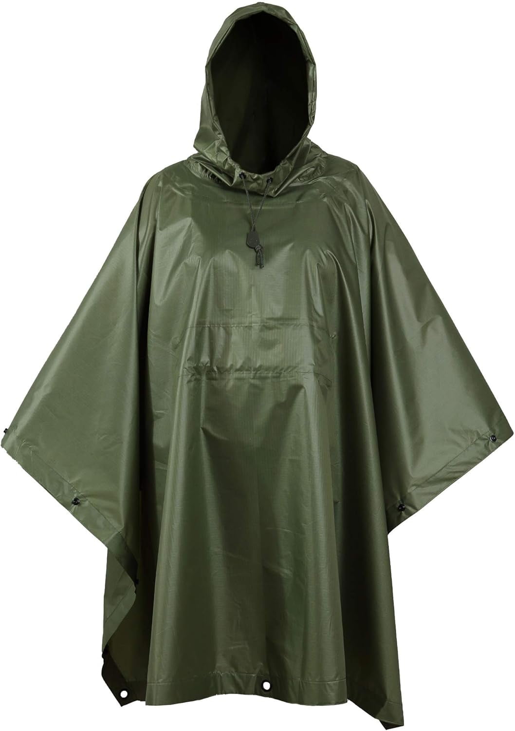 Military Style Poncho Multi Use Rip Stop Camouflage Rain Poncho ...