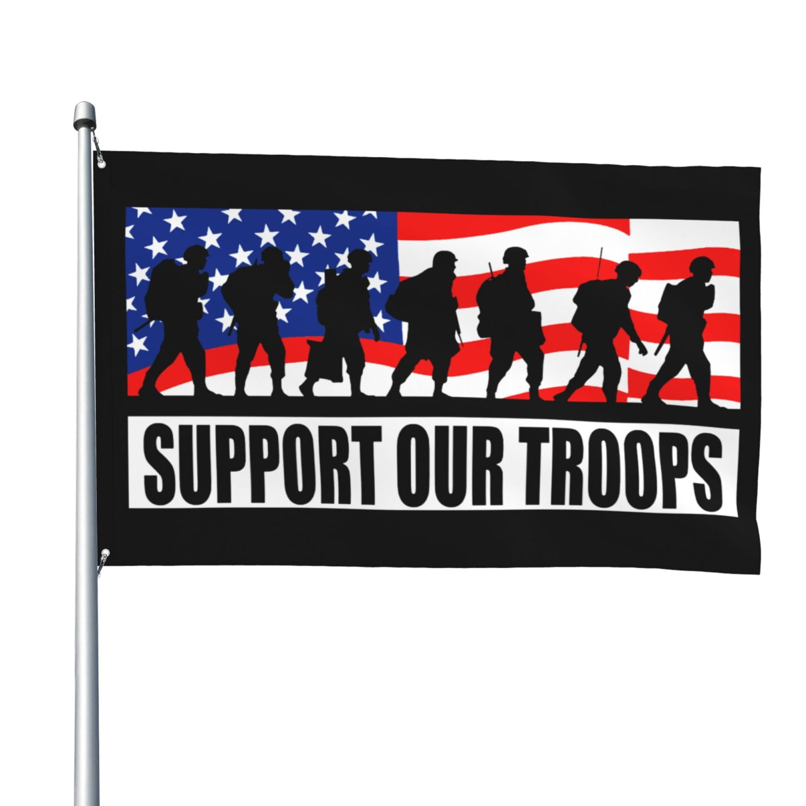 Military Support Our Troops Flags for Yard Outside Decorations 4x6 Ft ...