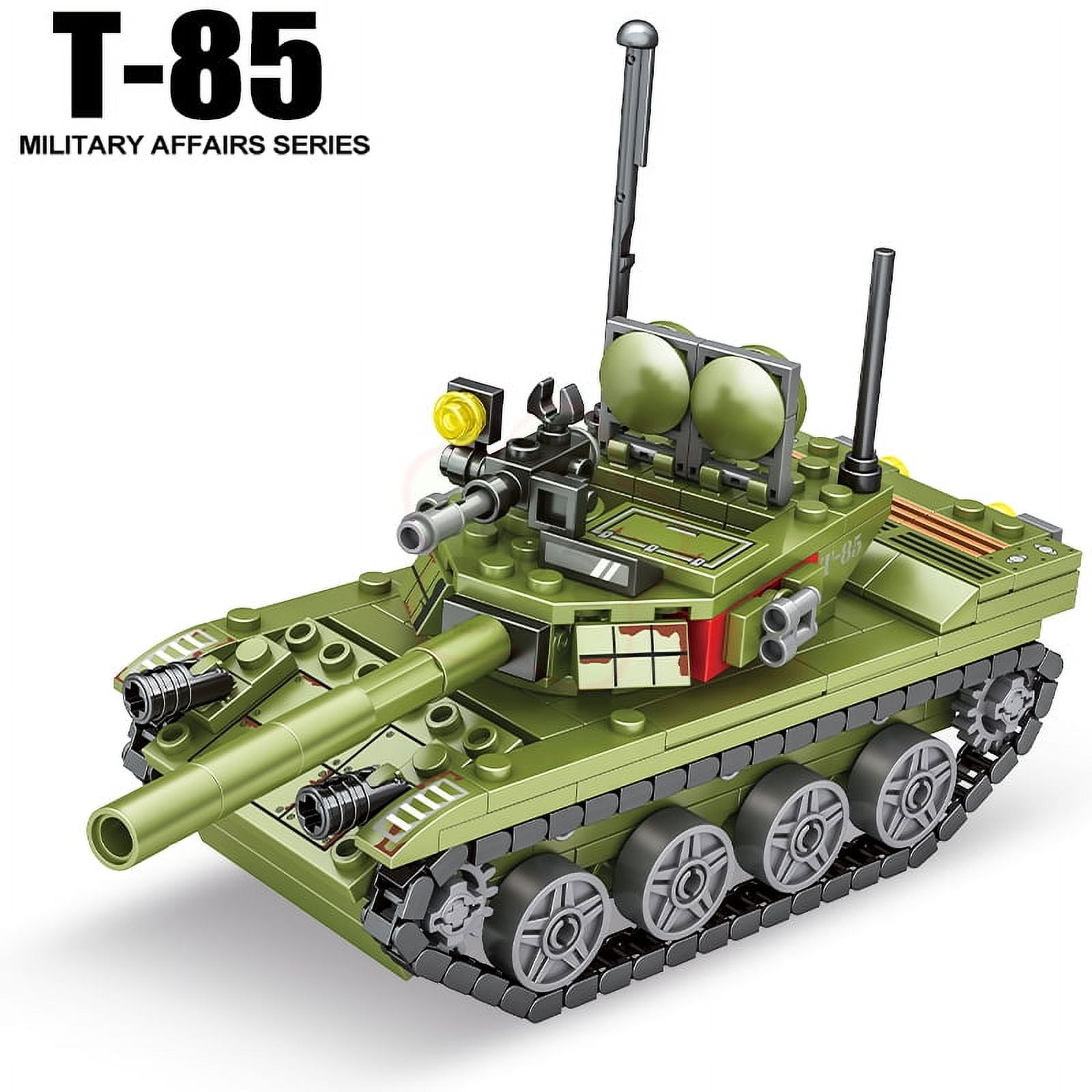 Military T-85 Main Battle Tank Vehicles WW2 Army Soldier Figures ...