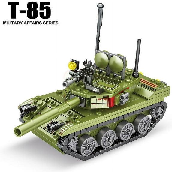 Military T-85 Main Battle Tank Vehicles WW2 Army Soldier Figures ...