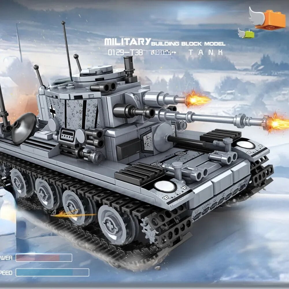 Military T-85 Main Battle Tank WW2 Building Blocks T34 T38 DF-21D ...
