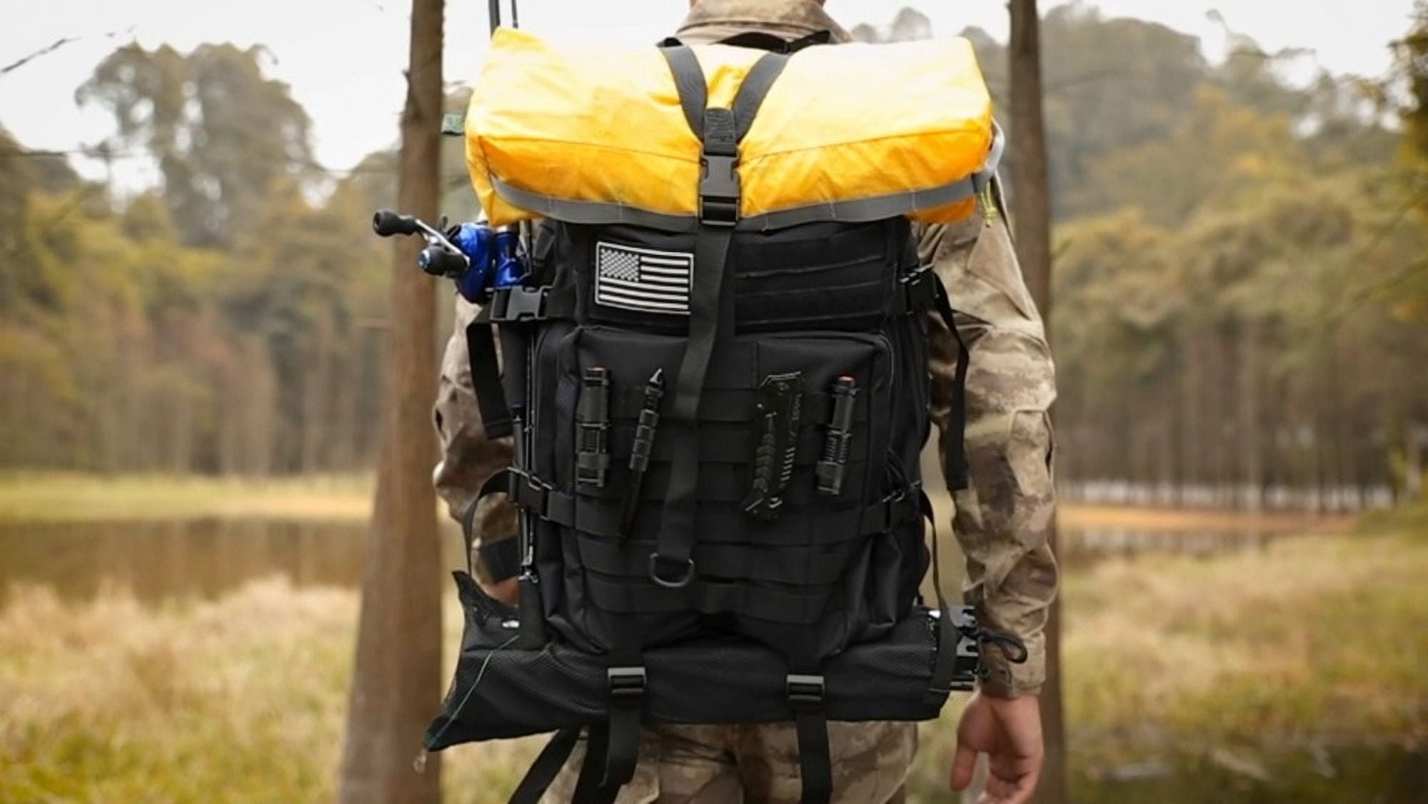 Military Tactical Backpack 45L Large Army 3 Day Assault Pack Bugout Bag ...