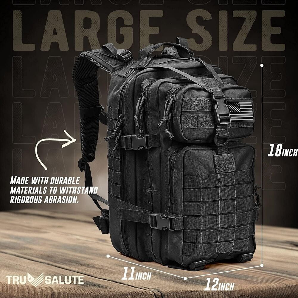 Military Tactical Backpack Large Army 3 Day Assault Pack Men Bugout Bag ...