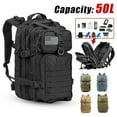 Military Tactical Backpack Large Army Pack 3 Day Assault Pack Molle Bag ...