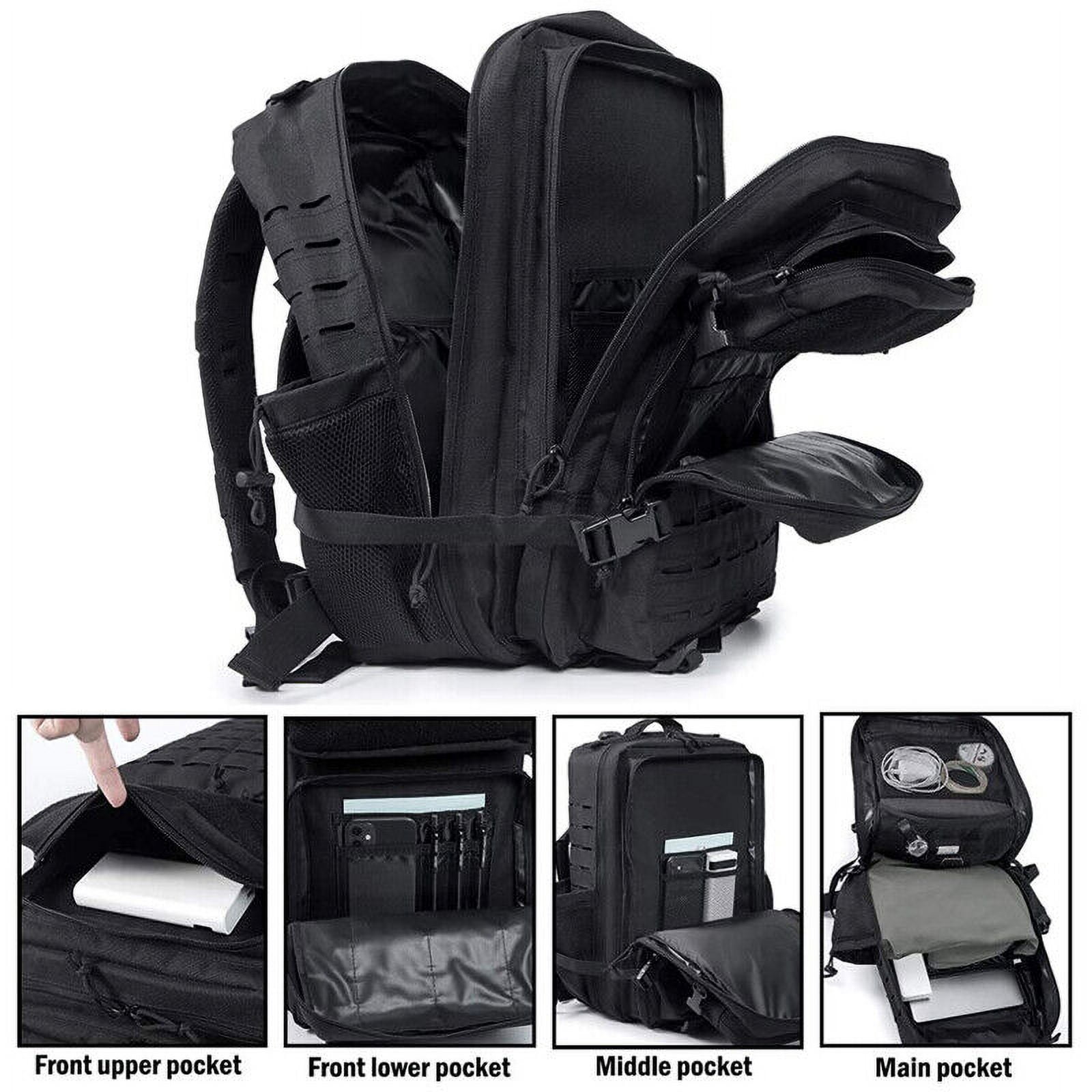 Military Tactical Backpack Molle Bag Large Army 3 Day Assault Rucksack ...