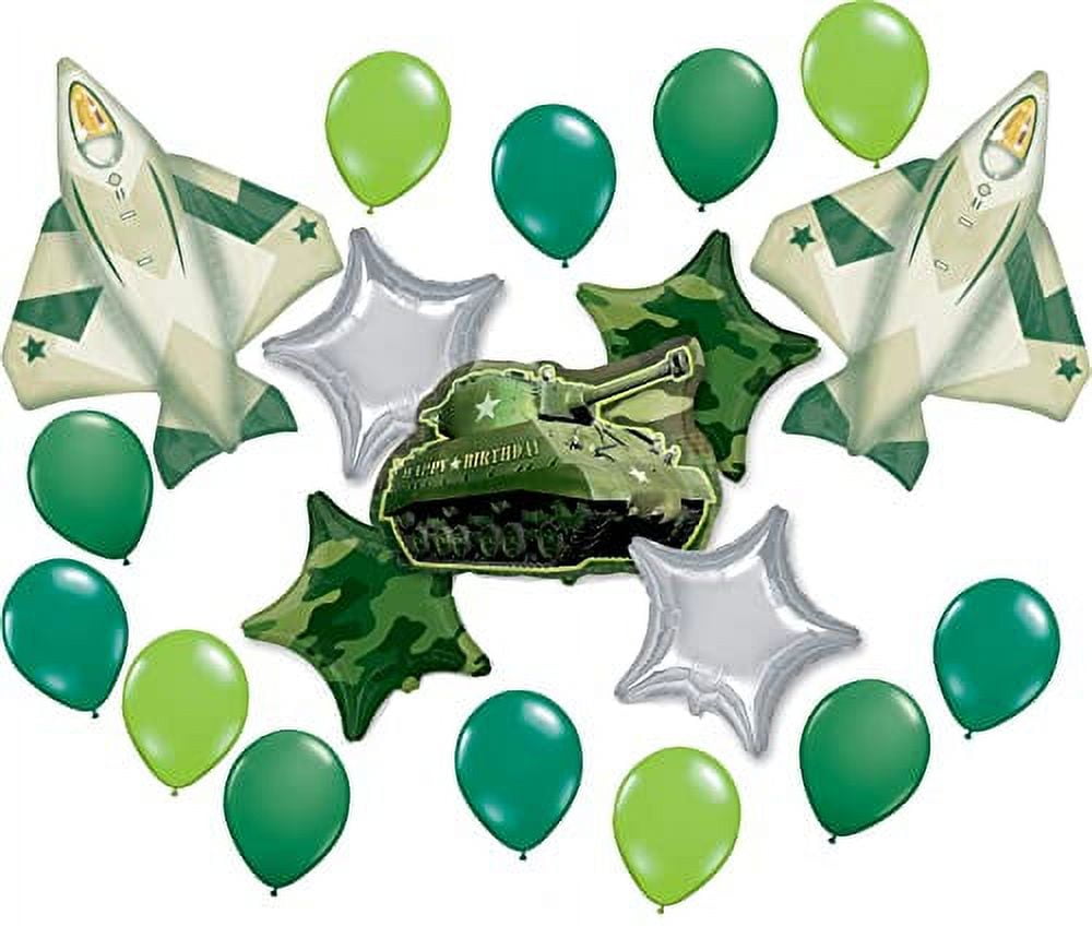 Military Theme Birthday Party Supplies Army Airforce Jet Fighters and ...