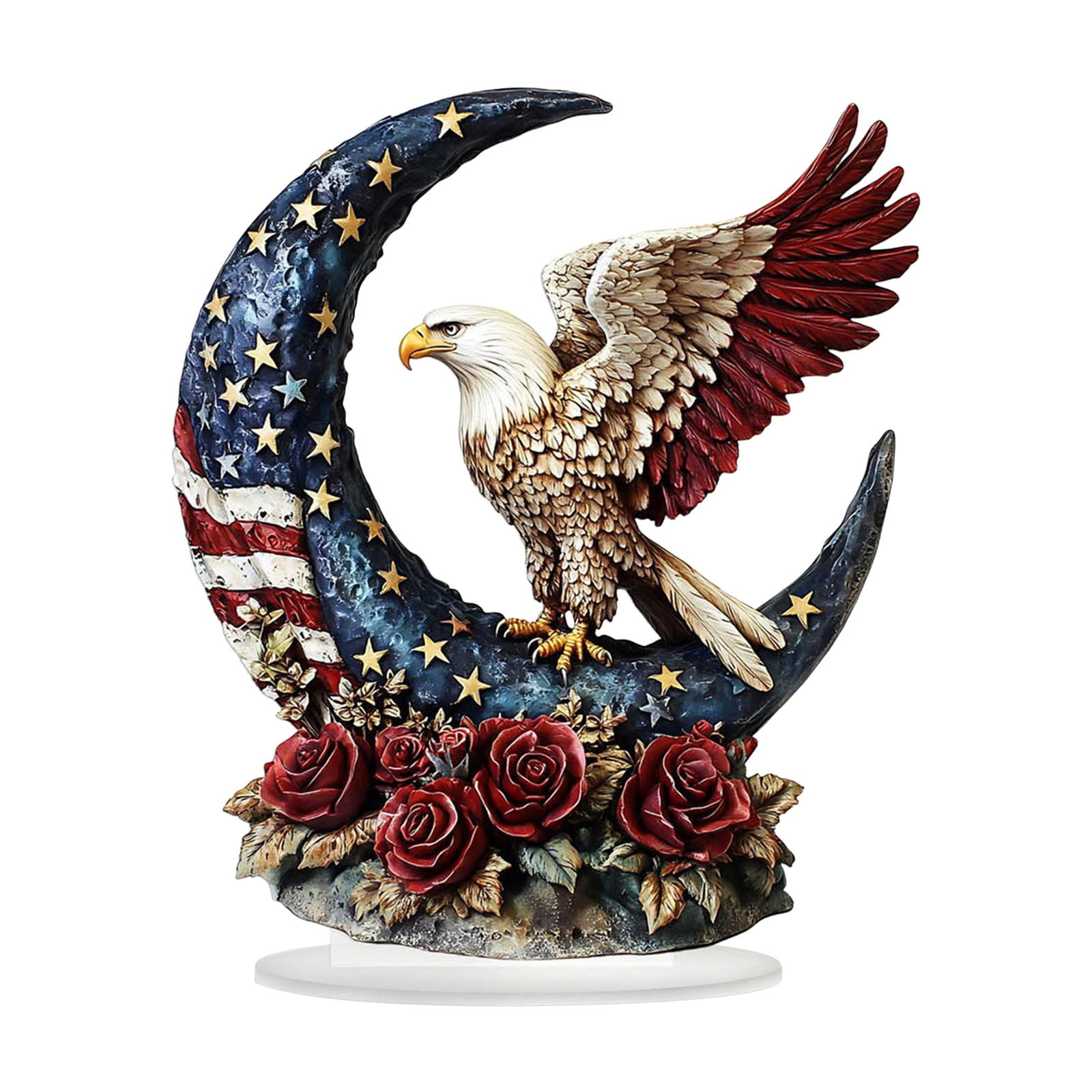Military USA Eagle Freedom Office Desk Statue and Sculptures America ...