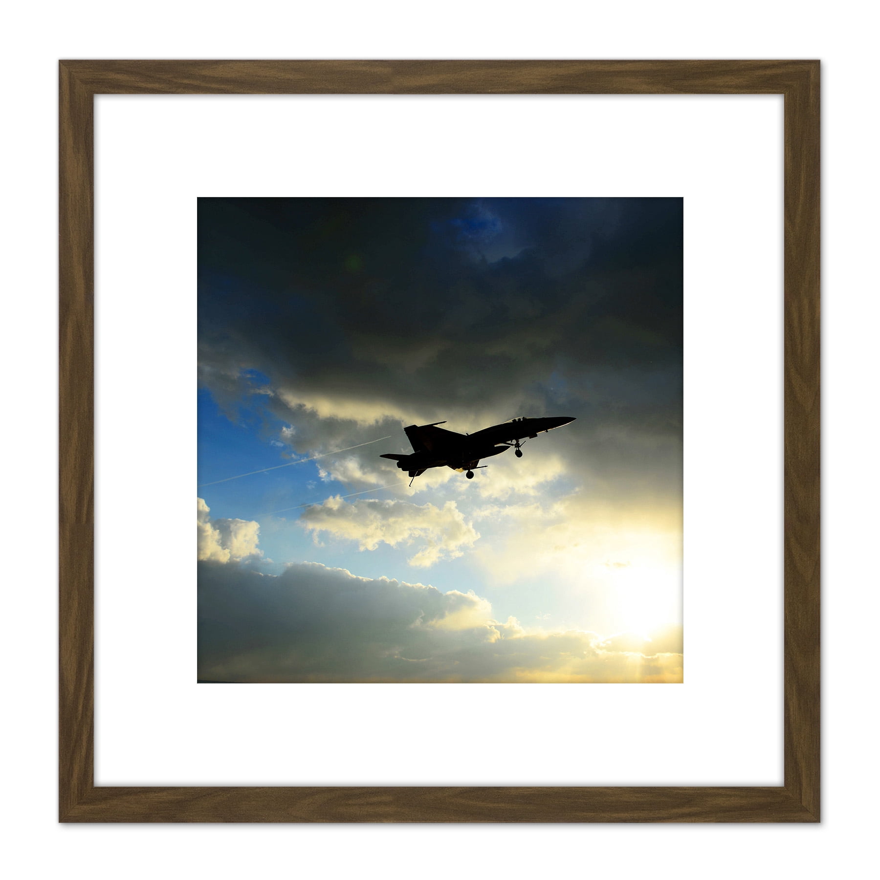 Military USA Marine Corps FA-18C Hornet Fighter Jet 8X8 Inch Square ...