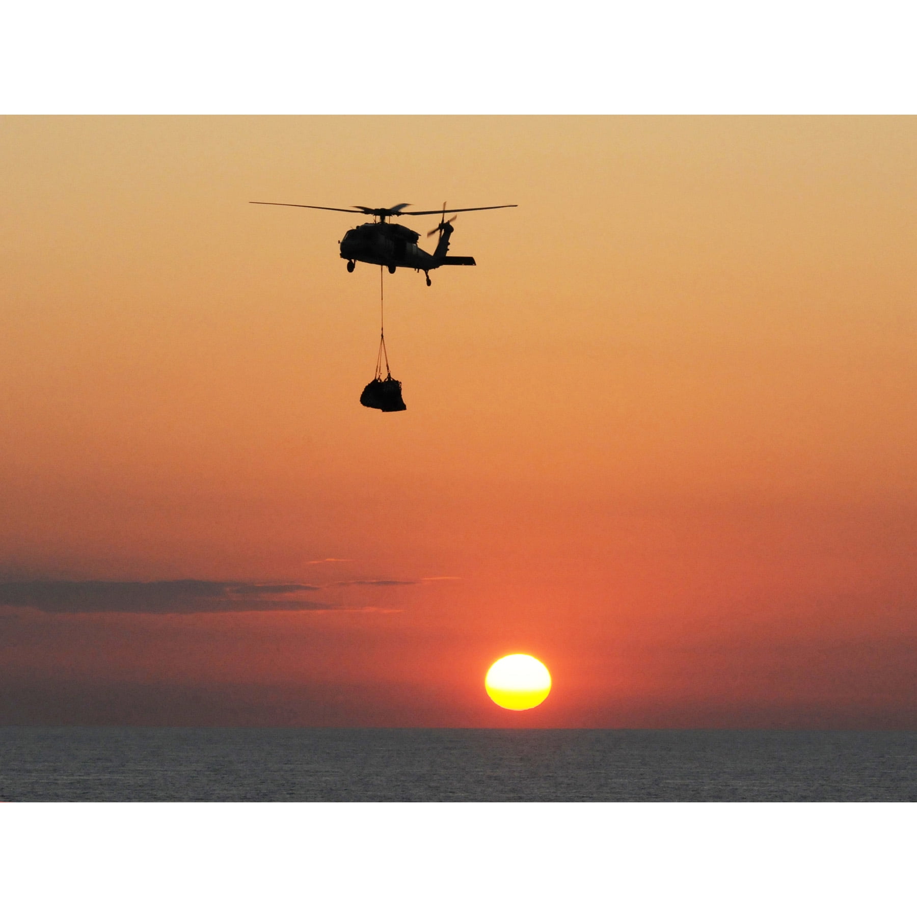 Military USA Navy MH-60S Seahawk Helicopter Photo Extra Large XL Wall ...