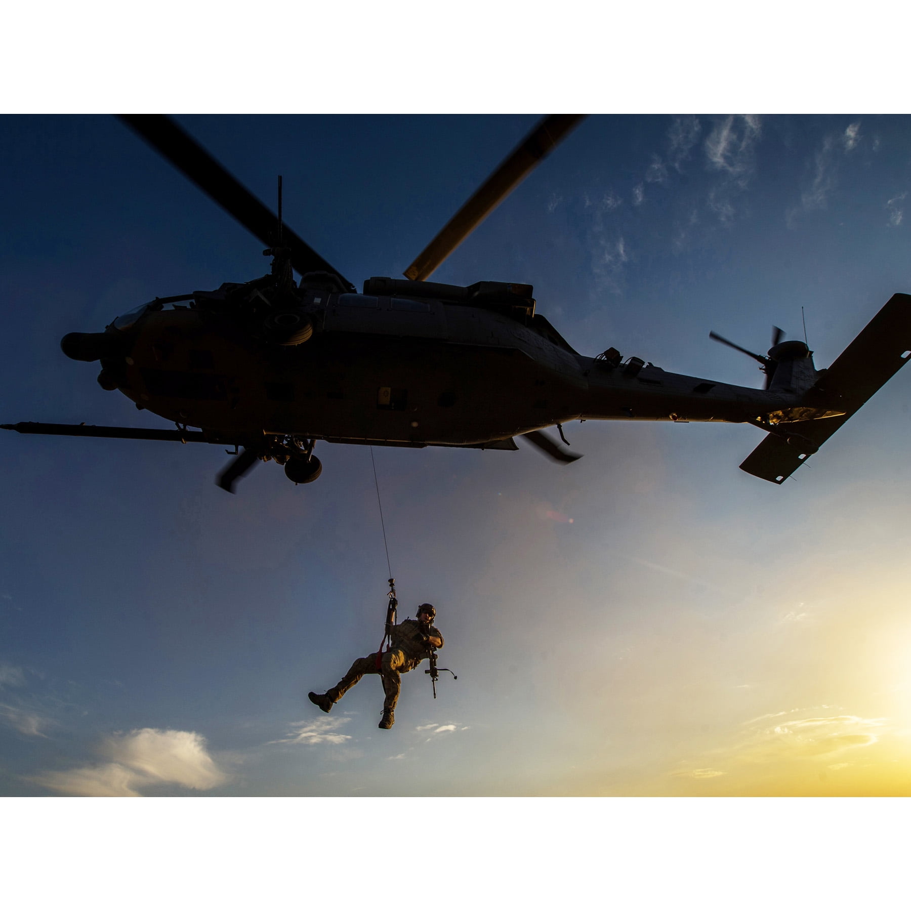 Military USA USAF HH-60 Pave Hawk Helicopter On Mission Photo Extra ...