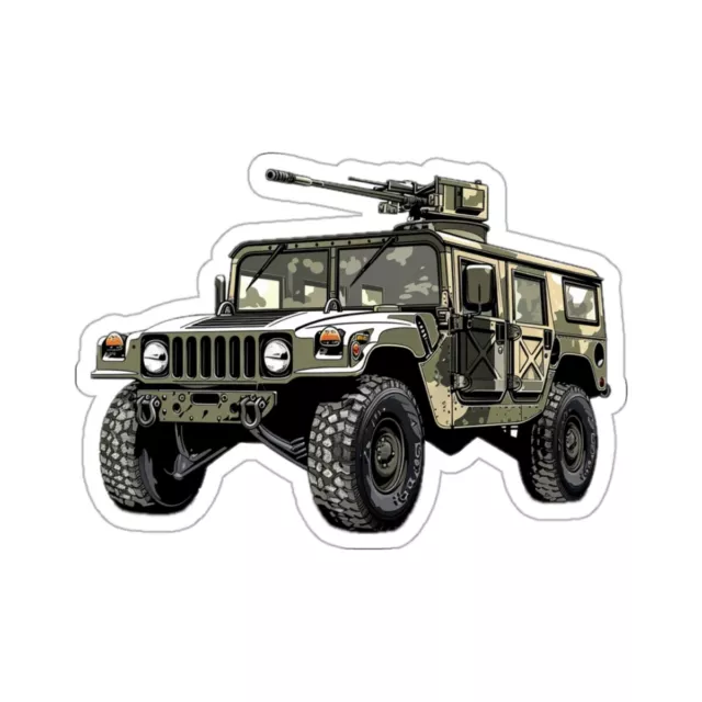Military Us Humvee Warzone Sticker Vinyl Decal Gift Soldier Veteran ...