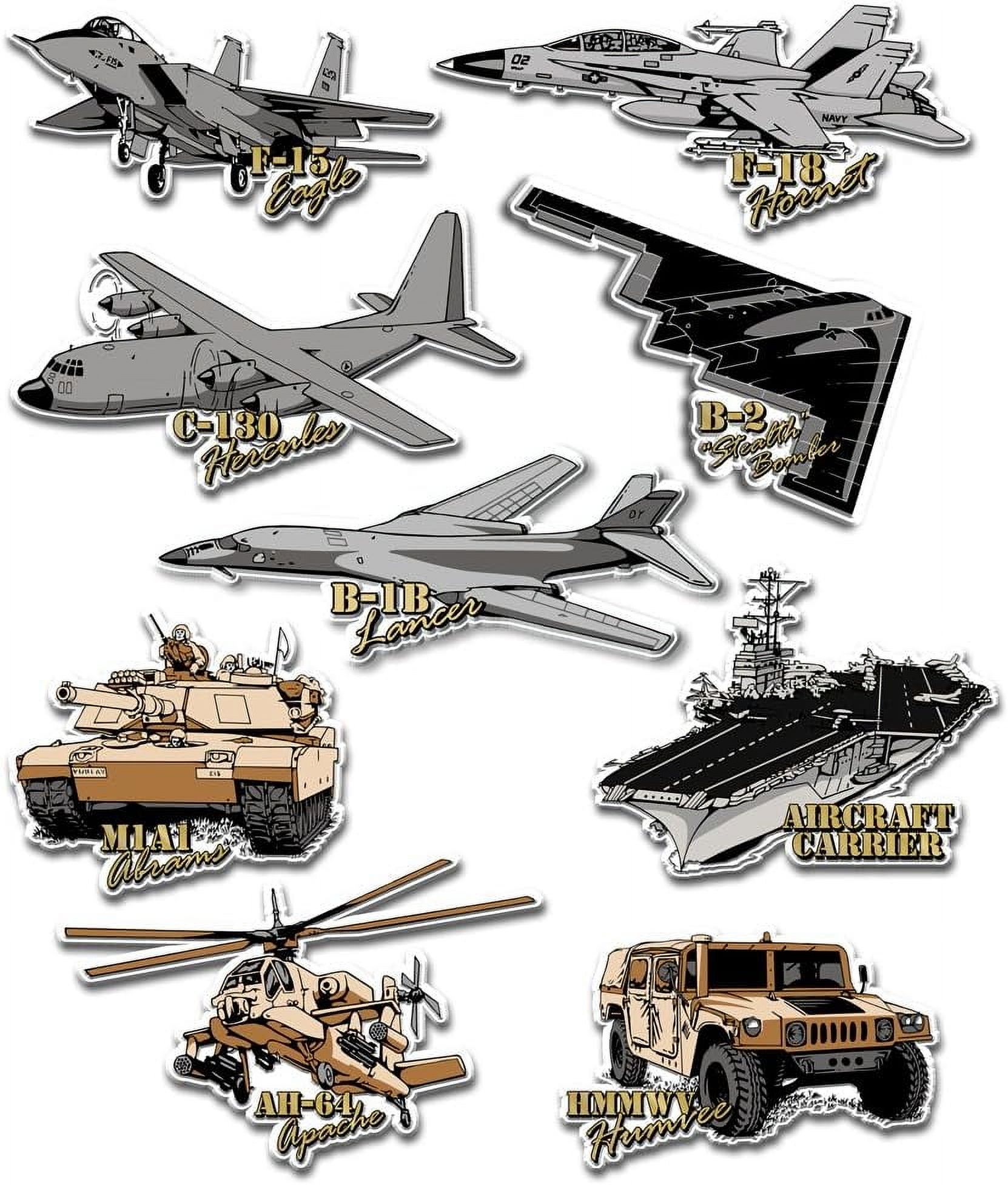 Military Vehicle Magnet Set By , 9-Piece Set, Collectible Souvenirs ...