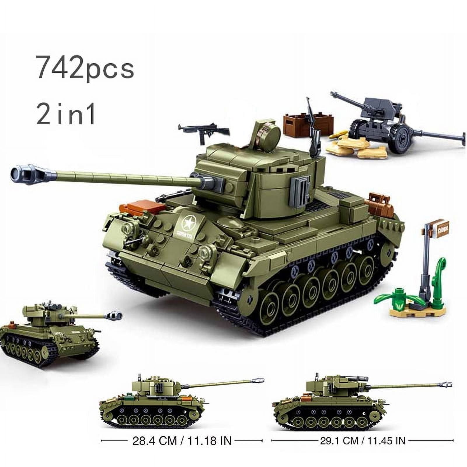 Military Vehicles Tank Sets SWAT Army City Police T34 Model Building ...