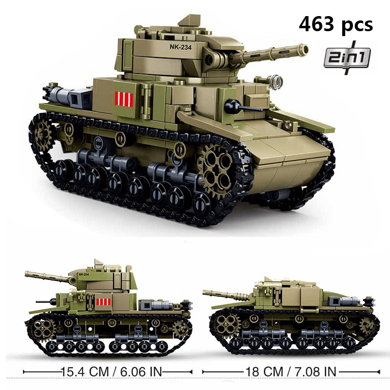 Military Vehicles Tank Sets SWAT Army City Police T34 Model Building ...