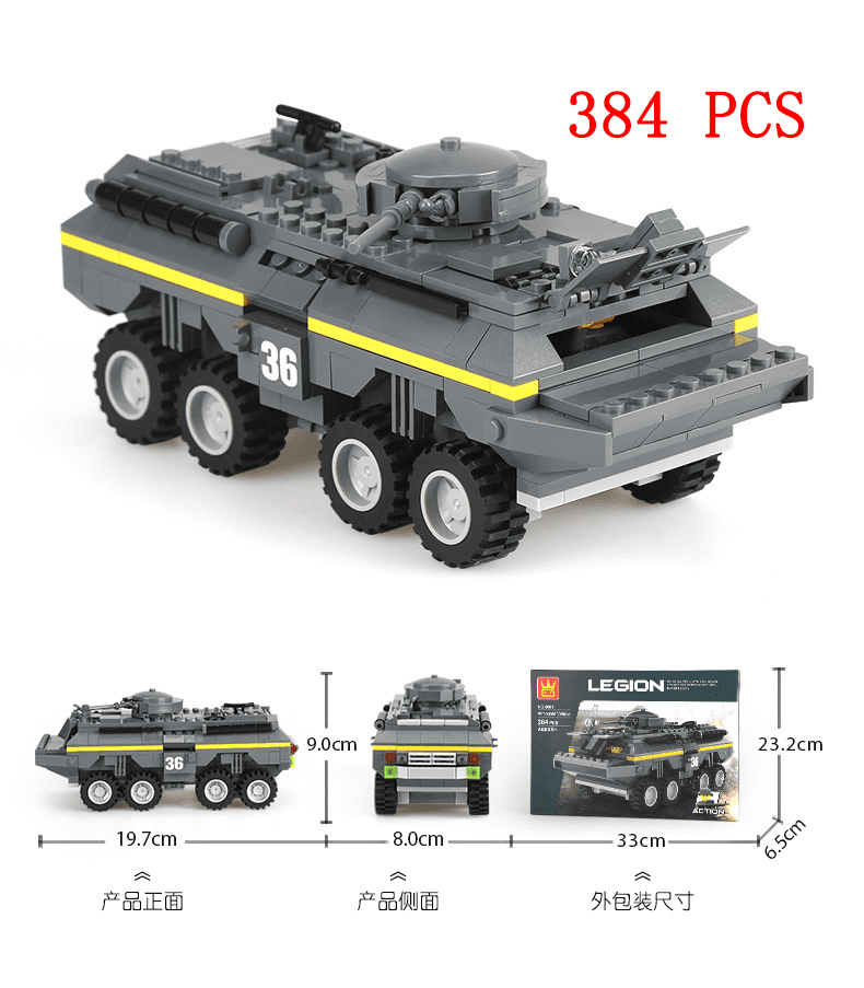 Military Vehicles Tank Sets SWAT Army City Police T34 Model Building ...