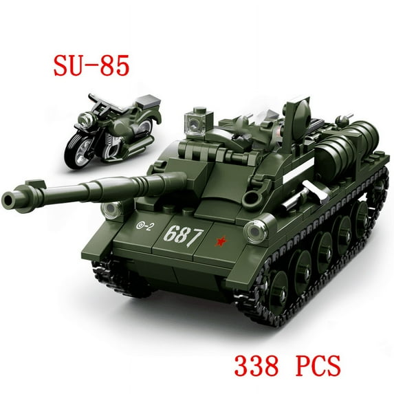 Military Vehicles Tank Sets SWAT Army City Police T34 Model Building ...