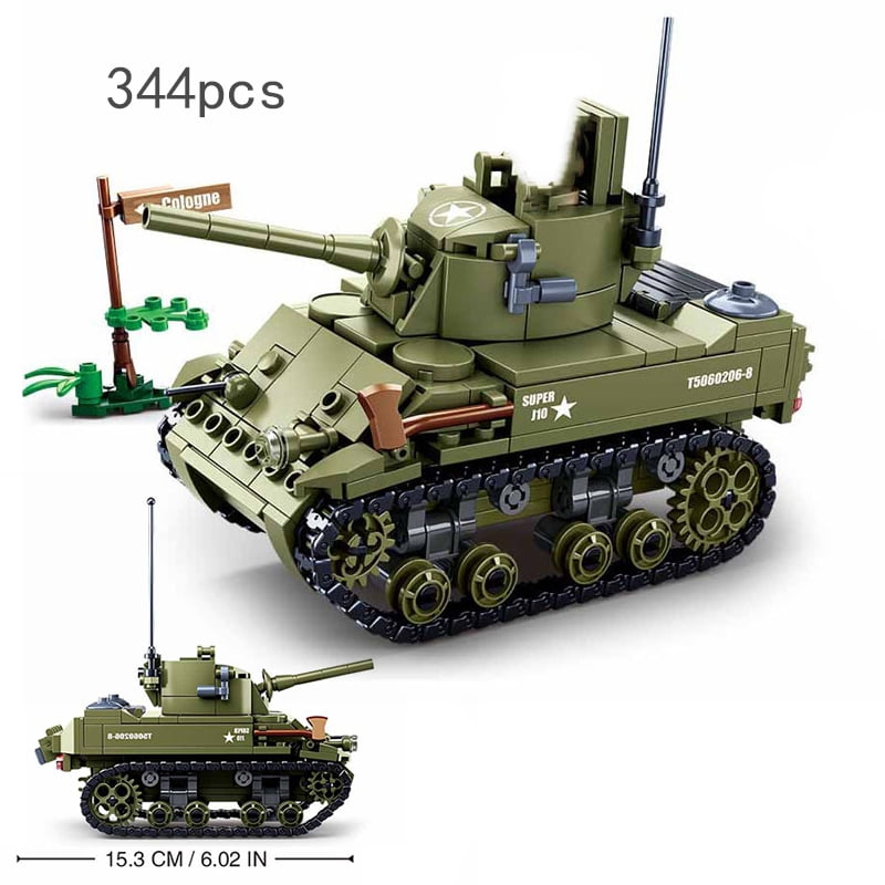 Military Vehicles Tank Sets SWAT Army City Police T34 Model Building ...