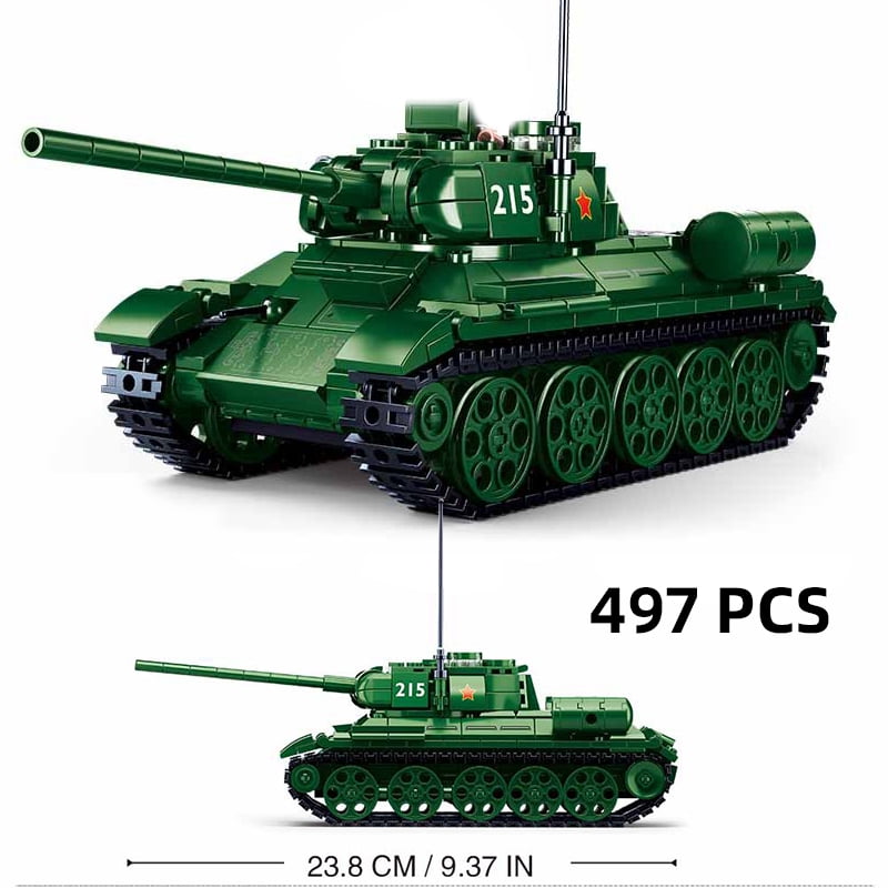Military Vehicles Tank Sets SWAT Army City Police T34 Model Building ...