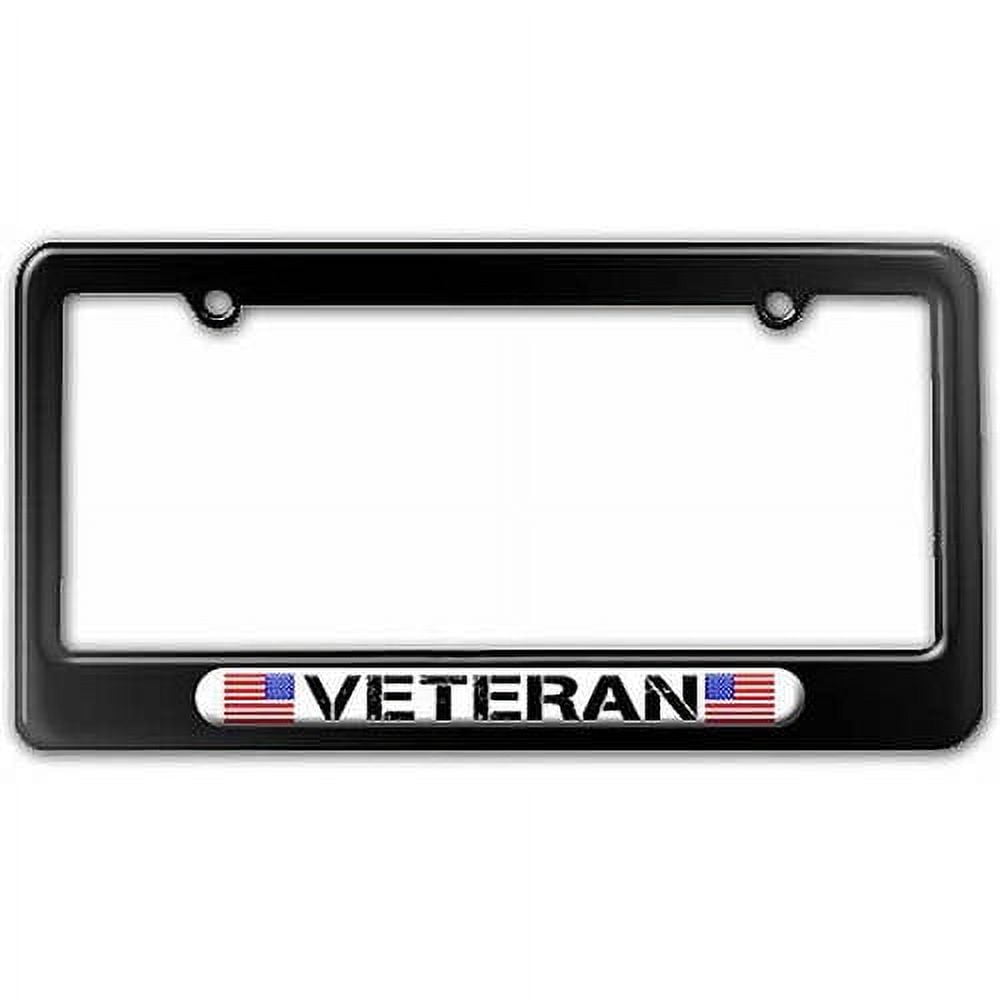 Military Veteran, American Flag License Plate Tag Frame, Multiple ...