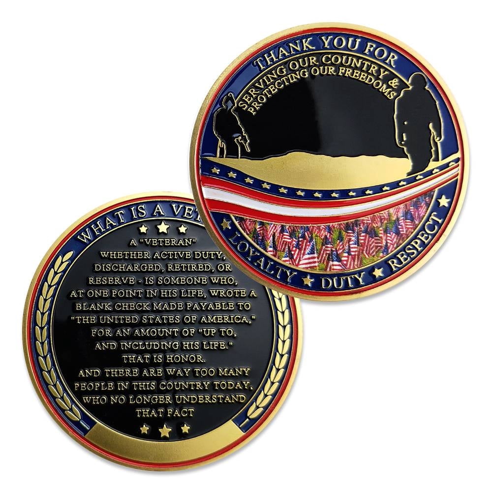Military Veteran Challenge Medal Appreciation Challenge Medal You Thank ...