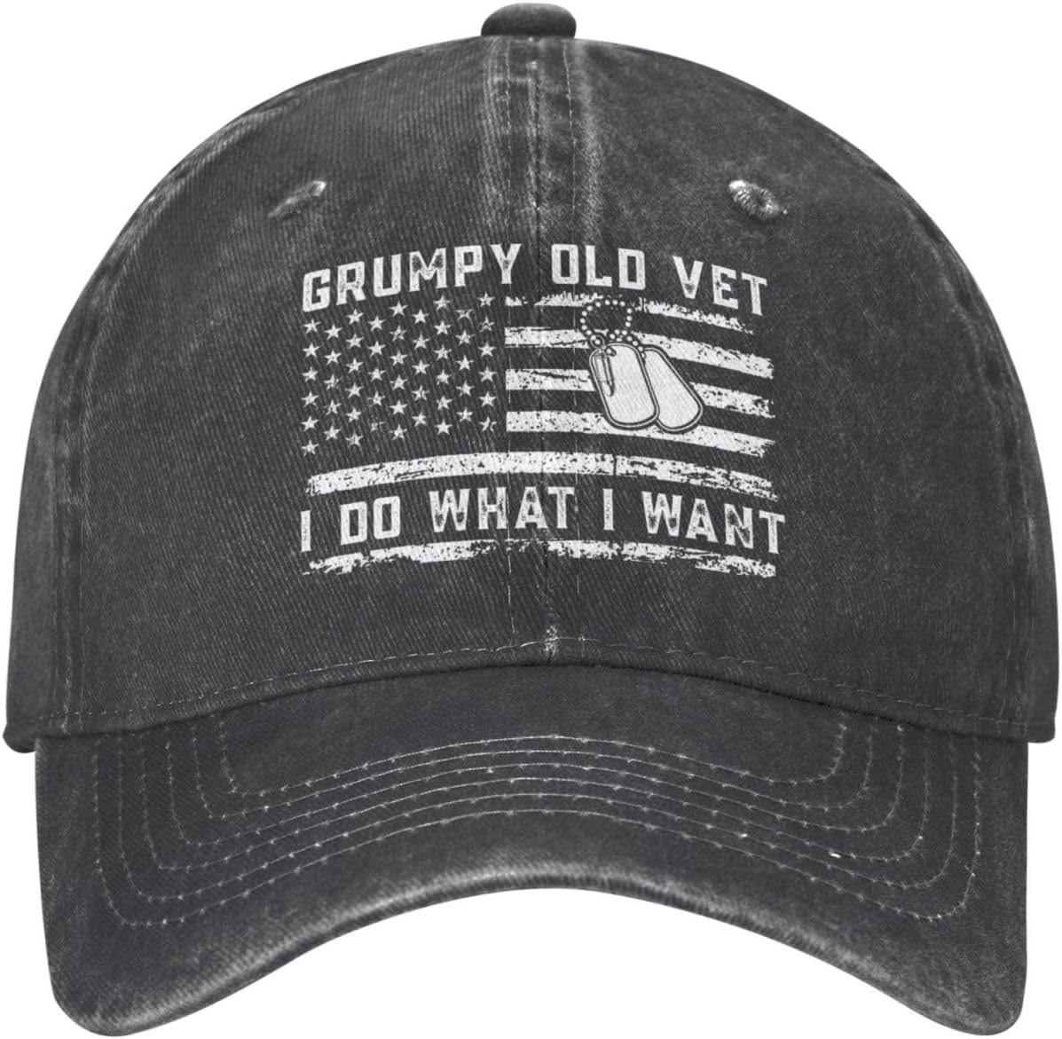 Military Veteran Hat Grumpy Old Vet I Do What I Want Hat Men Dad Hat ...