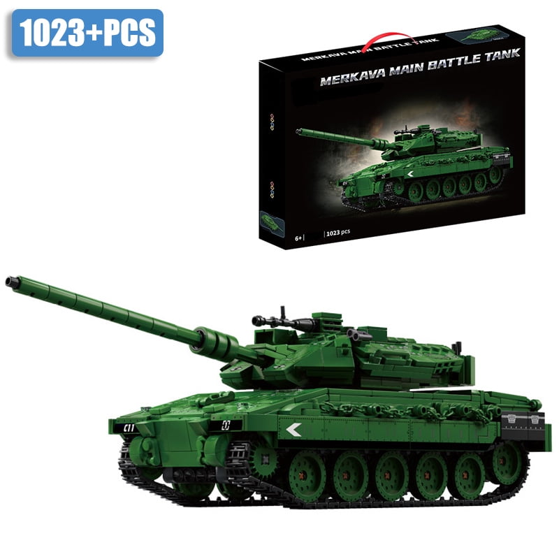 Military WW2 MOC Leopard 2A7 Army Main Battle Tank Soldiers Building ...