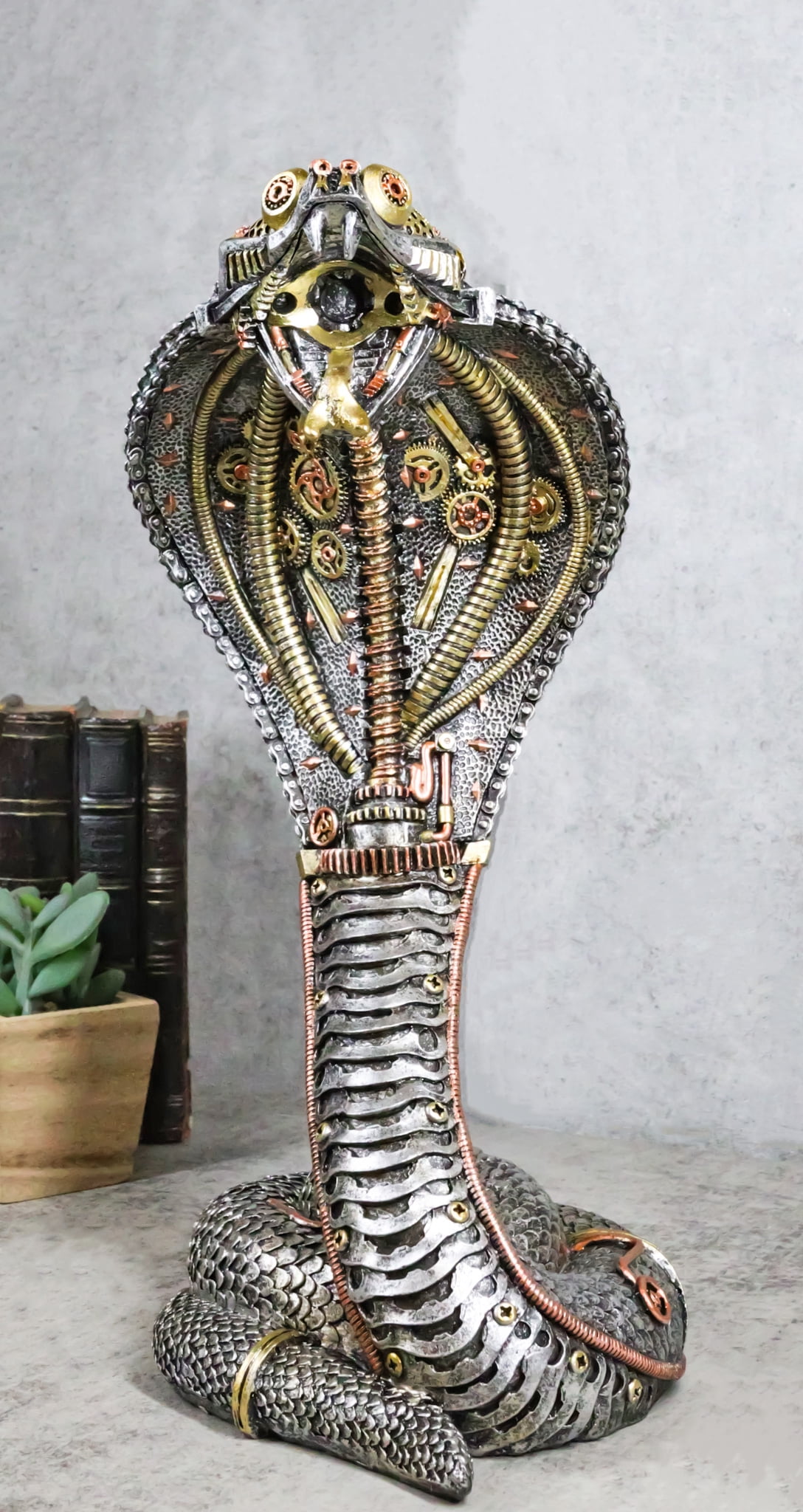 Military War Machine Steampunk Gearwork Robotic Cyborg Cobra Snake ...