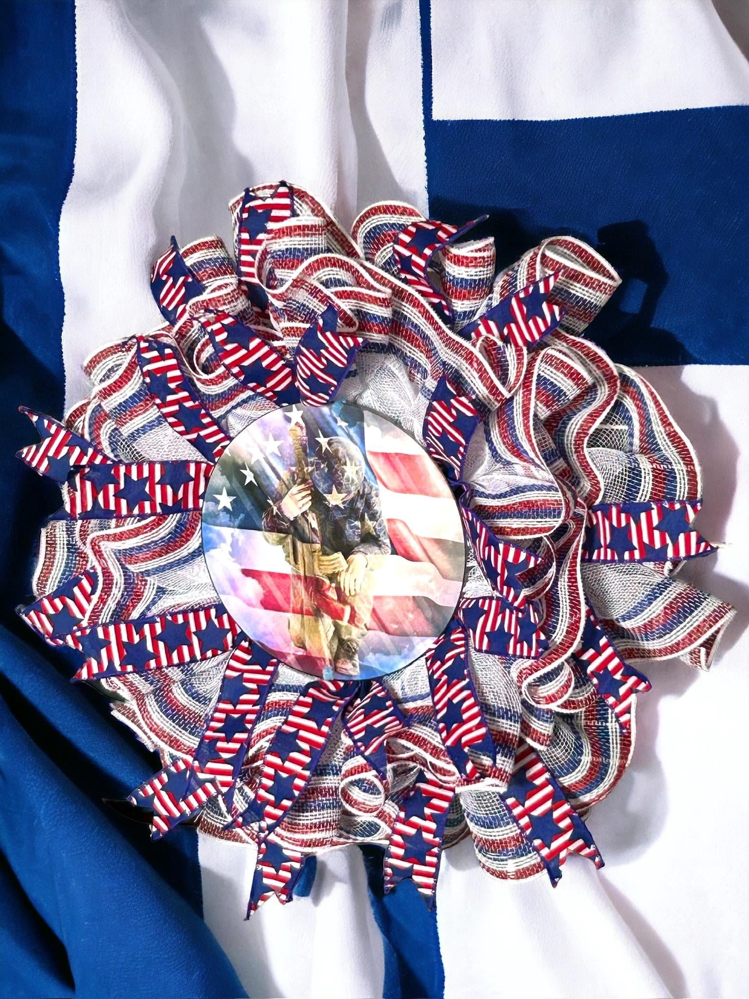 Military Wreath, Patriotic Wreath, Veteran Wreath, Patriotic Decor ...