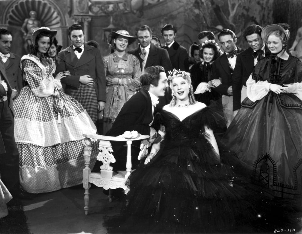 Miliza Korjus with a Whispering Man and Watching Crowd Photo Print (8 x ...