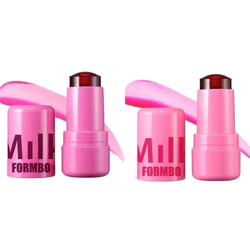 Milk Blush Stick Crystal Jelly Blush Lip & Cheek Blush Stick Long ...