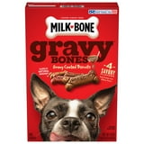Milk-Bone GravyBones Biscuits Bacon Flavor Dental Dog Treats for Small ...