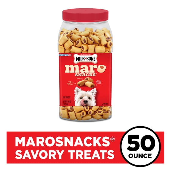 Milk-Bone Dog Treats MaroSnacks Small 50 Ounce Bone Marrow Calcium ...