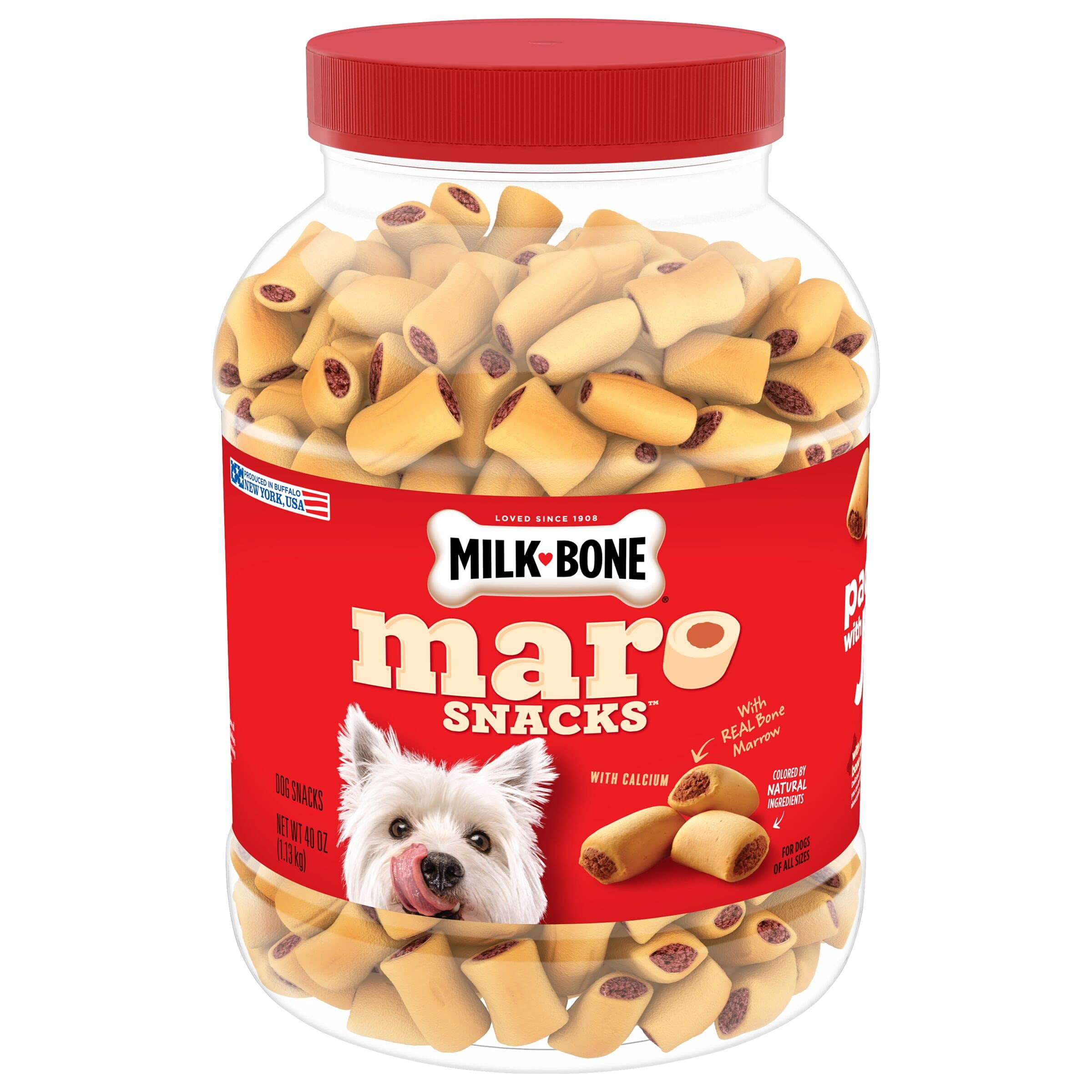 Milk-Bone MaroSnacks Small Dog DMF15 Treats With Bone Marrow, 40 Ounce ...