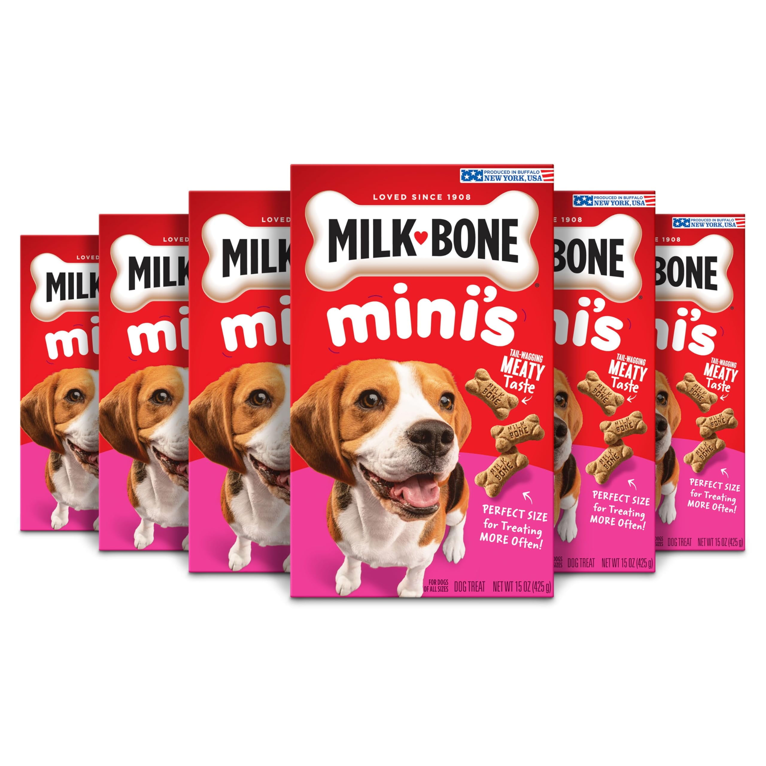 Milk-Bone Mini's Original Dog MMF7 Biscuits, 15 Ounce (Pack of 6 ...