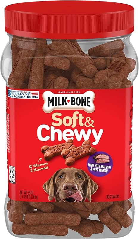 Chewy Dog Treats, Beef & Filet Mignon Recipe, 25 Ounce - Walmart.com